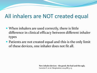 Inhaled Medications Used in Respiratory Disease | PPTX