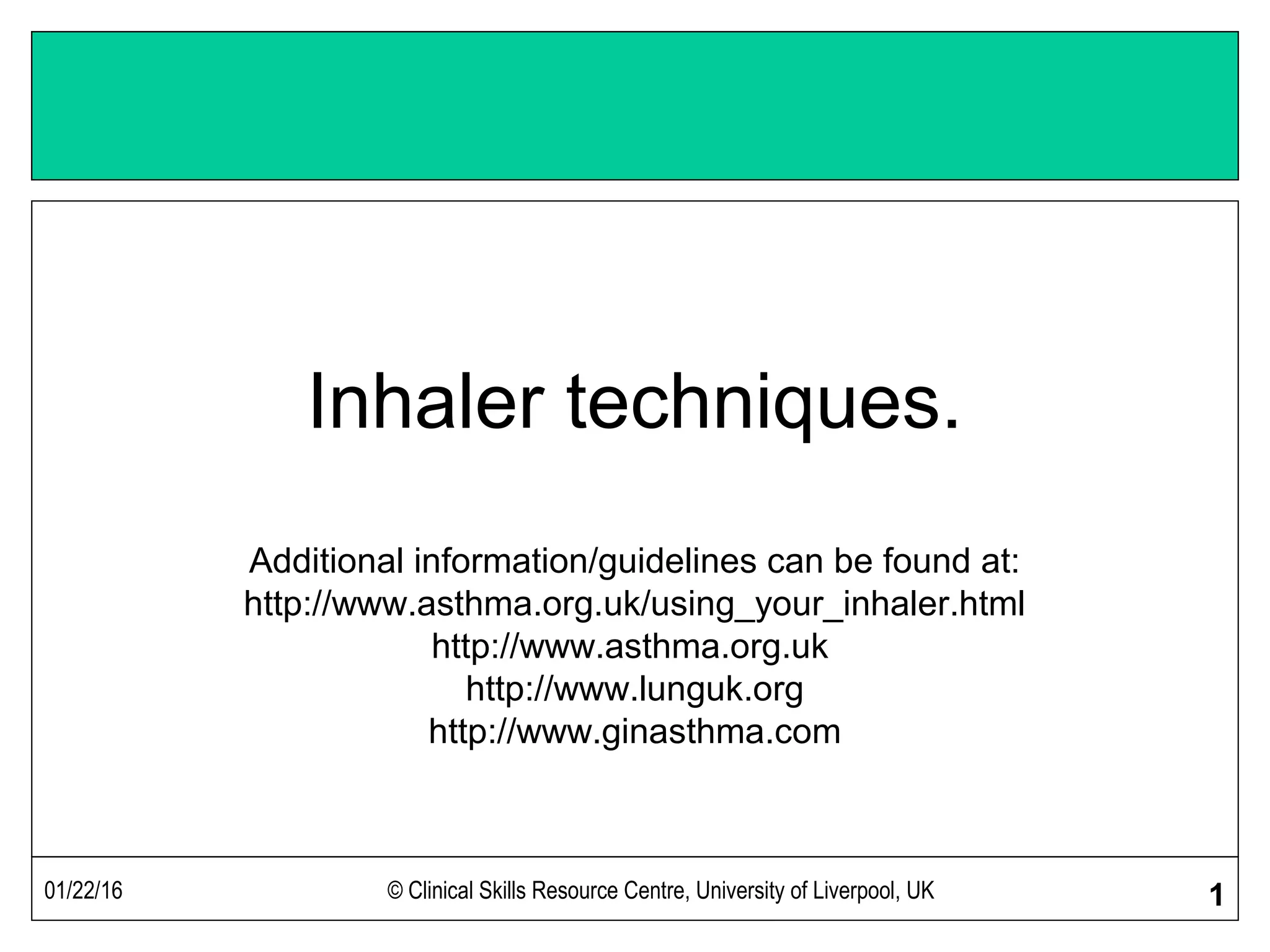 Inhaler Devices | PPT