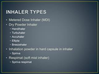 Inhaler | PPTX | Lung and Respiratory Health | Diseases and Conditions