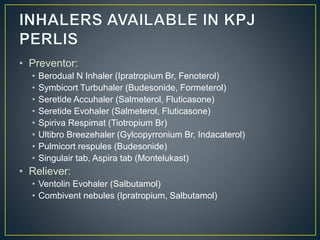 Inhaler | PPTX | Lung and Respiratory Health | Diseases and Conditions