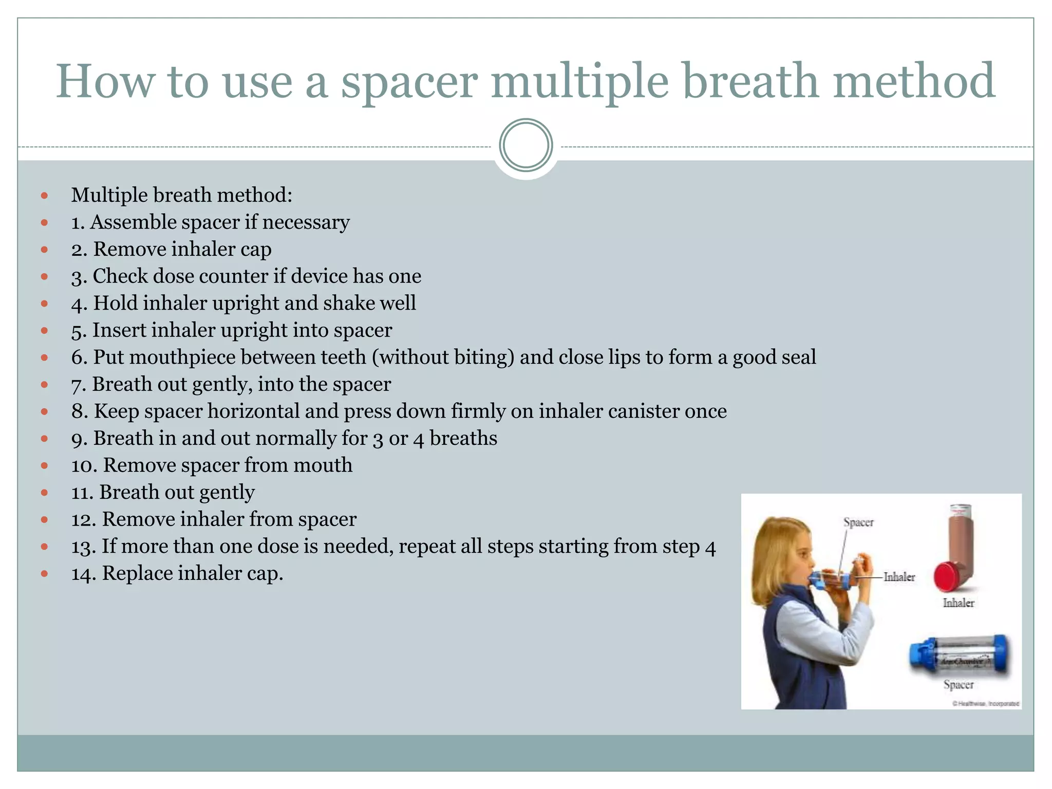 Inhaler techniques presentation | PPTX