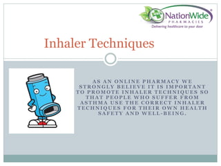 Inhaler techniques presentation | PPTX