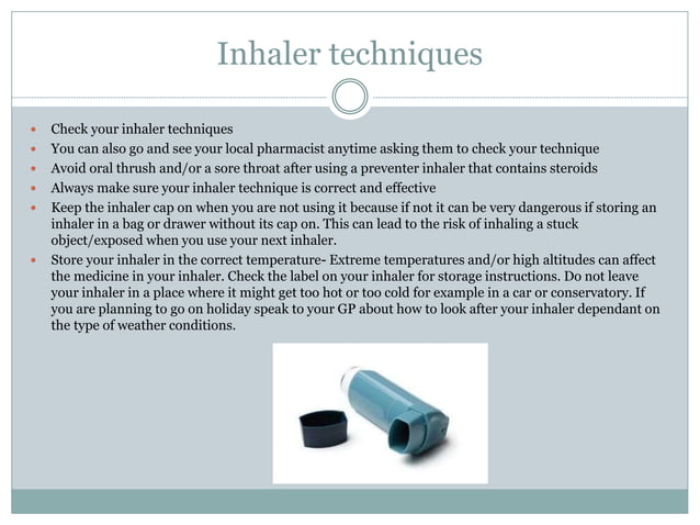 Inhaler techniques presentation | PPTX | Lung and Respiratory Health ...