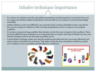 Inhaler techniques presentation | PPTX