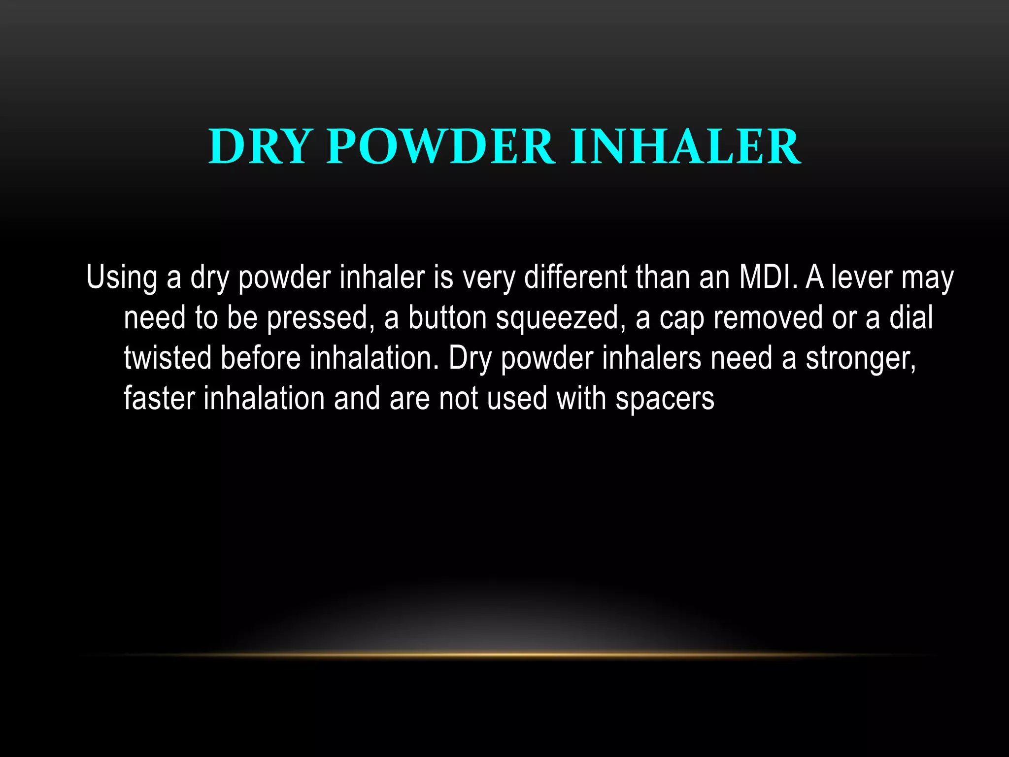 Inhaler therapy | PDF