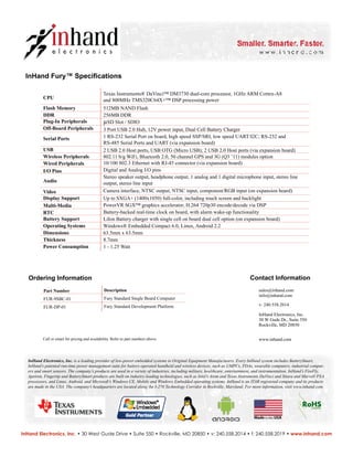 InHand Fury™: Compact Embedded System | PDF | Computer Peripherals ...