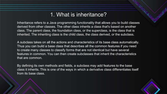Inheritance In Java Pptx Programming Languages Computing