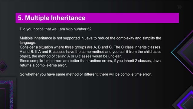 Inheritance in java | PPTX | Programming Languages | Computing