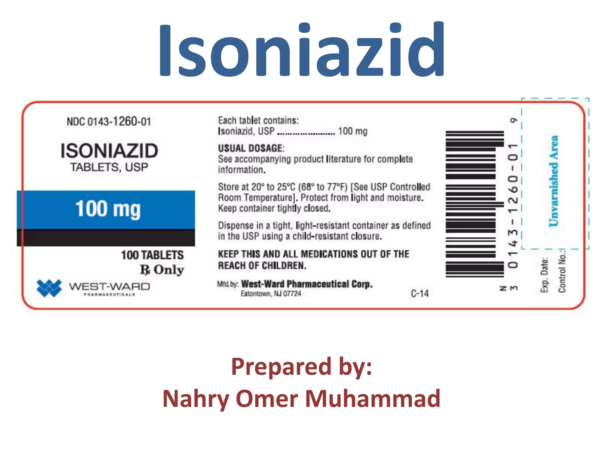 INH drug 'Isoniazid' | PDF