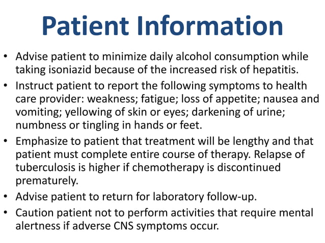 INH drug 'Isoniazid' | PDF | Pharmaceutical Drugs | Medical Health