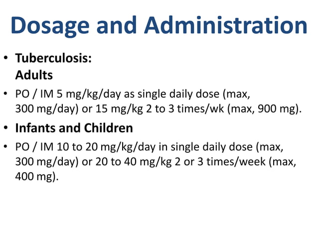 INH drug 'Isoniazid' | PDF | Pharmaceutical Drugs | Medical Health