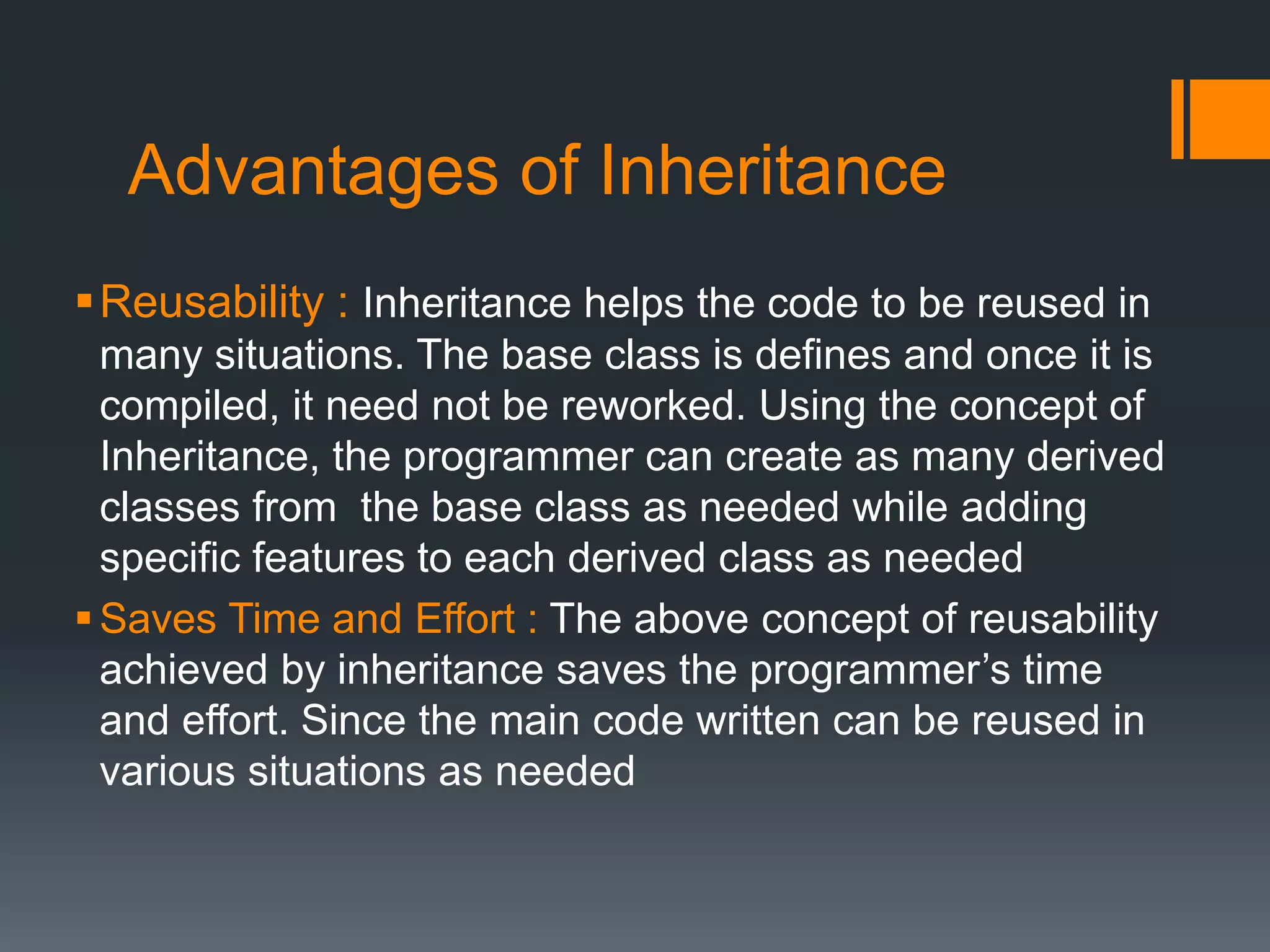 Inheritance in OOPS | PPTX