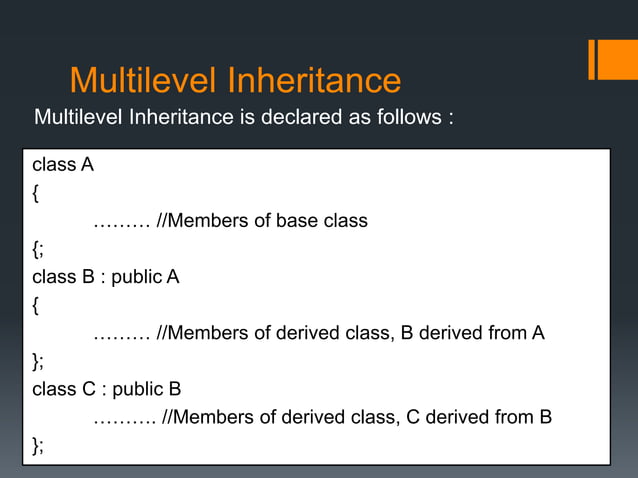 Inheritance In Oops Pptx Programming Languages Computing 7878