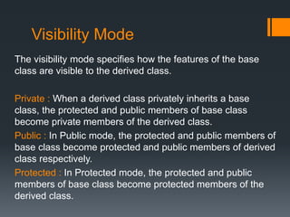 Inheritance in OOPS | PPTX