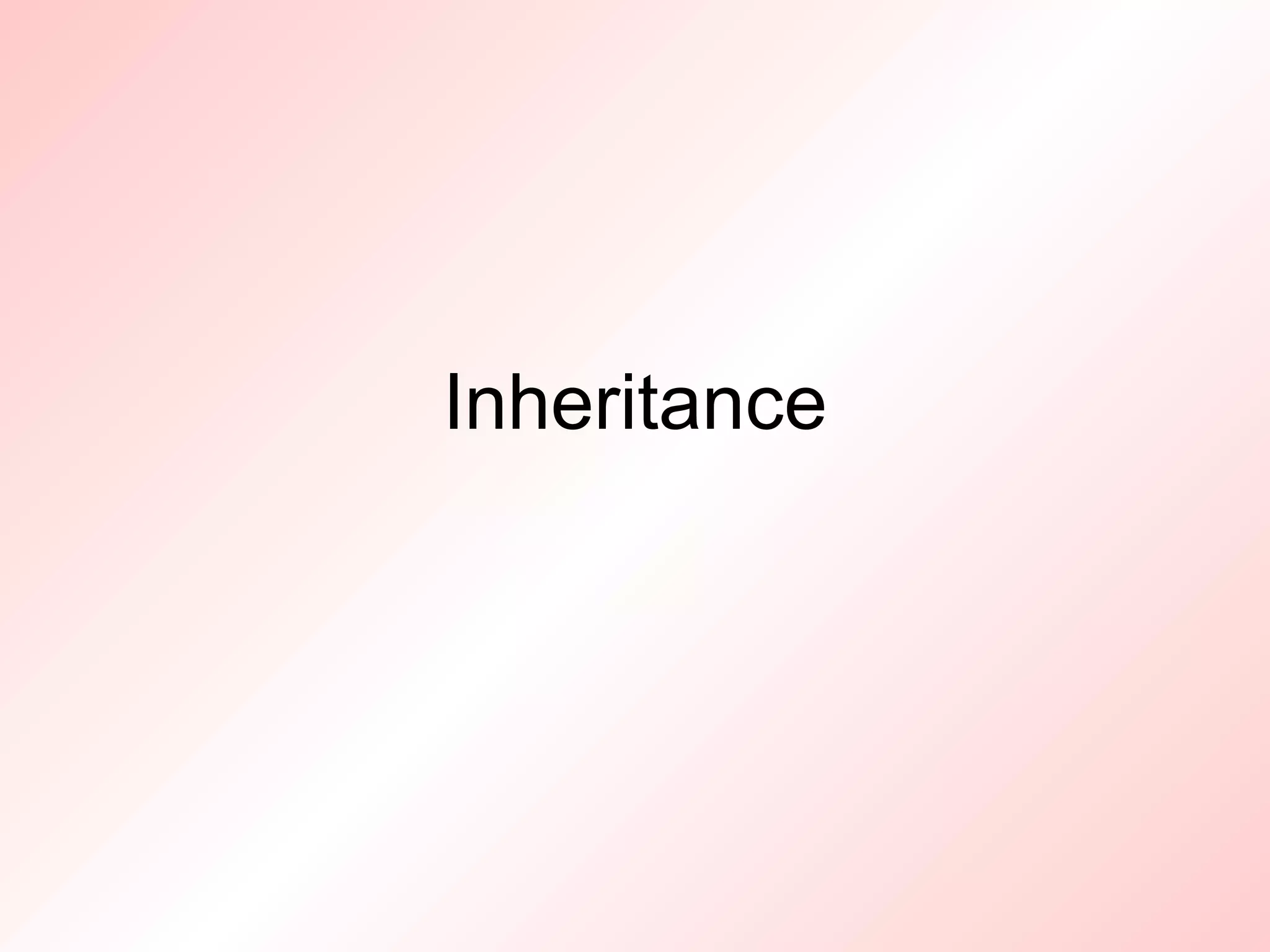 Inheritance | PPT