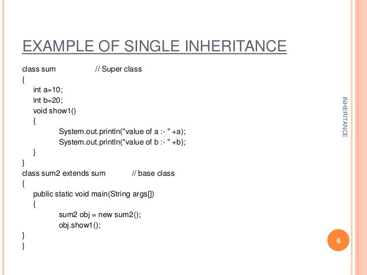 Inheritance