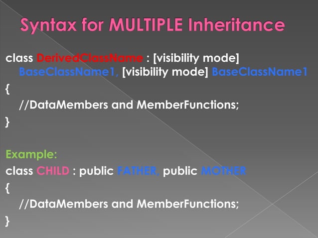 Inheritance | PPSX | Programming Languages | Computing