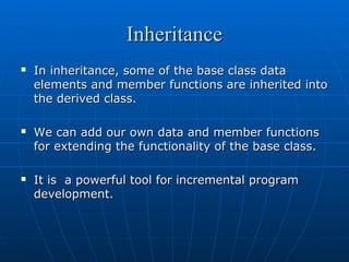 Inheritance OOP Concept in C++. | PPT