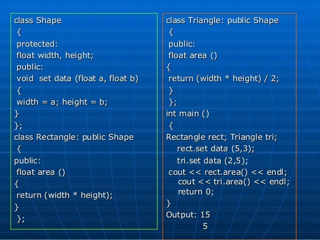 Inheritance OOP Concept in C++.
