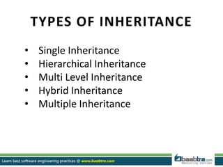 Inheritance in C++ | PPTX | Programming Languages | Computing
