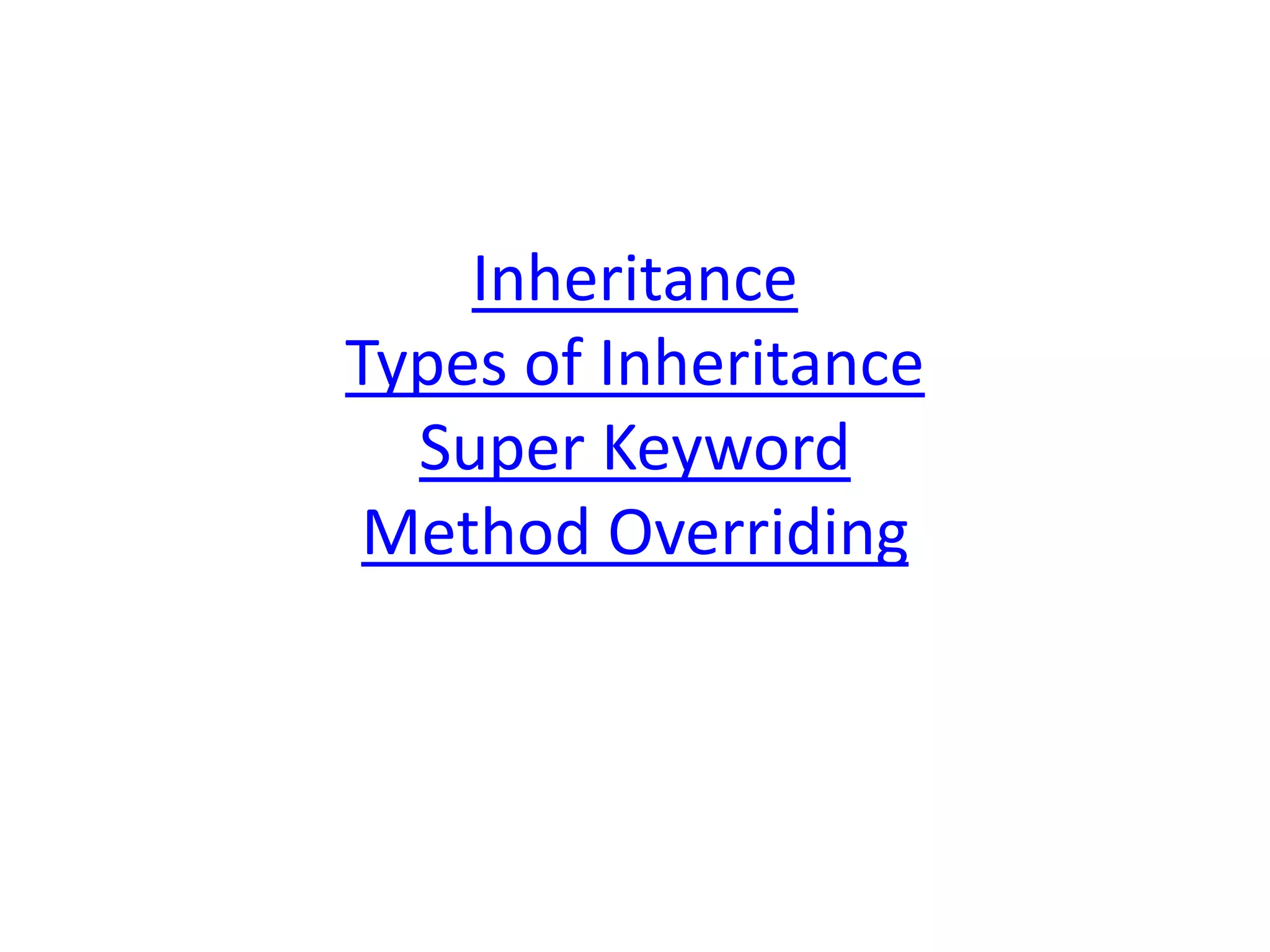 Inheritance | PPTX