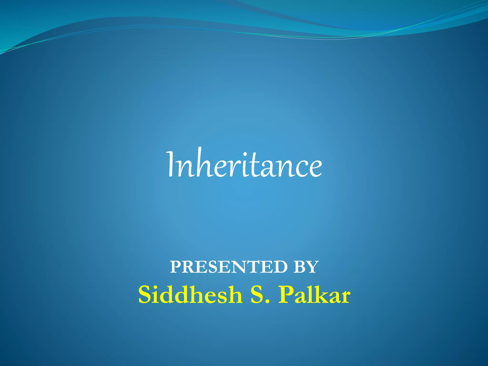 Inheritance | PPTX