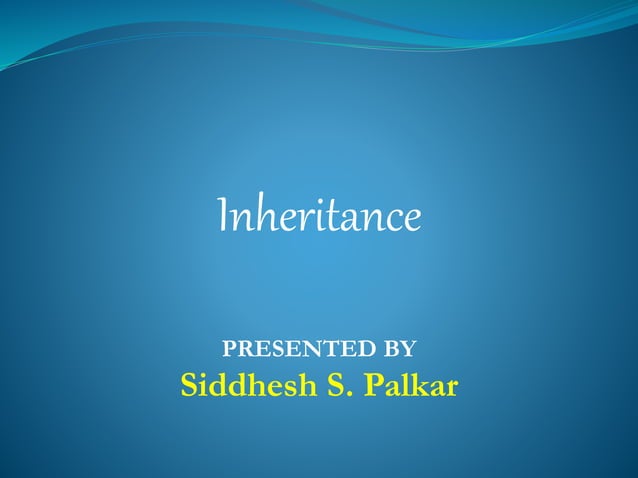 Inheritance | PPTX