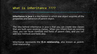 Inheritance in java | PPT
