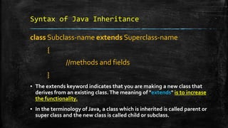 Inheritance in java | PPT