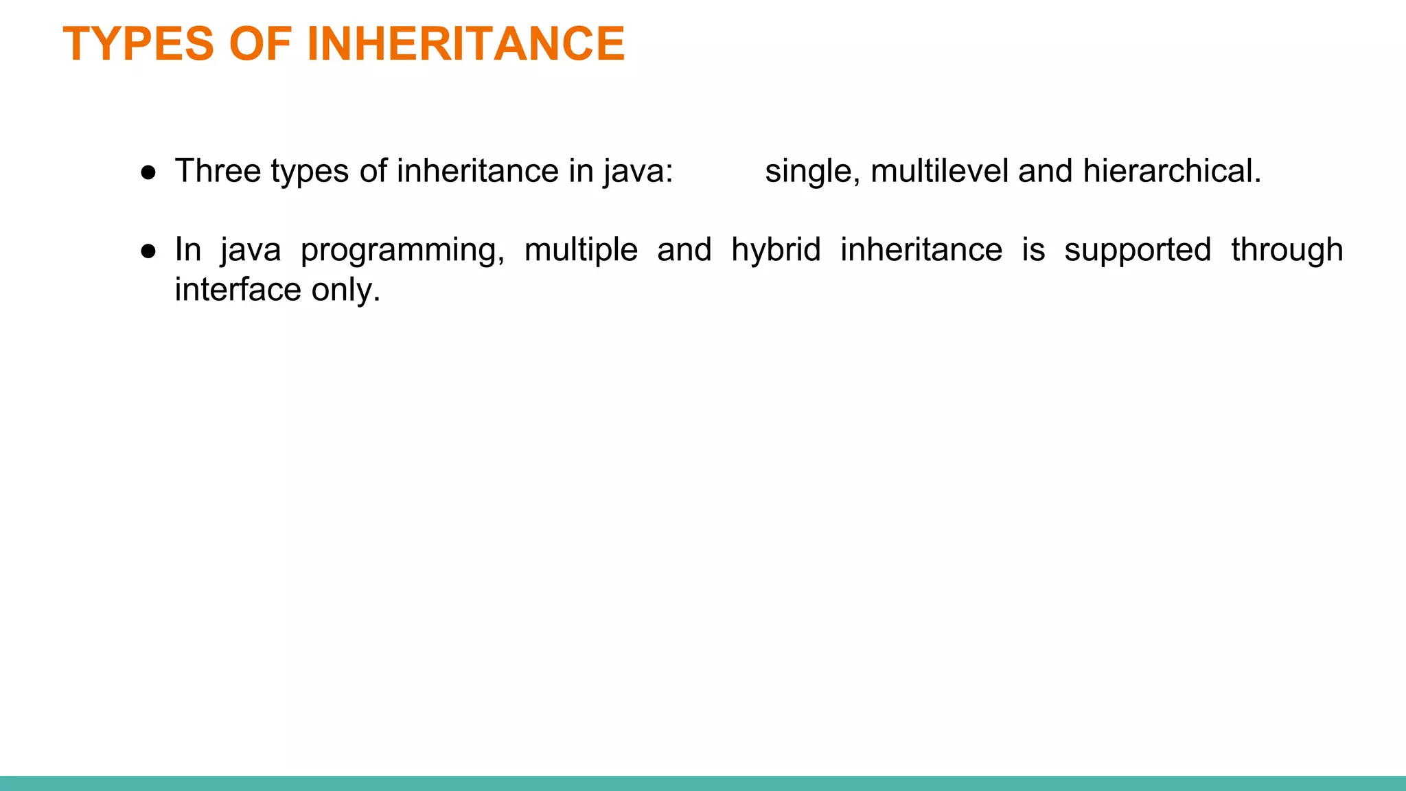 Inheritance in Java | PPT