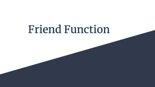 Inheritance,constructor,friend function | PPT