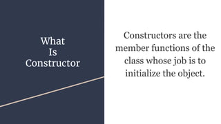 Inheritance,constructor,friend function | PPTX