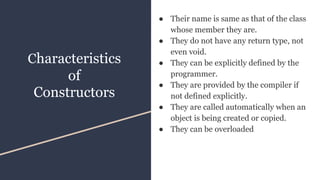 Inheritance,constructor,friend function | PPTX