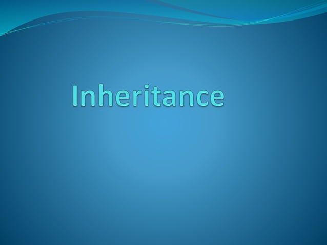 C# Inheritance | PPTX | Programming Languages | Computing