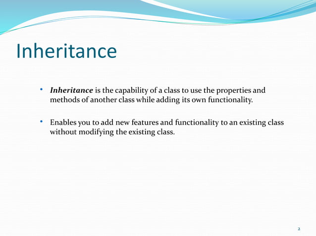 C# Inheritance | PPTX | Programming Languages | Computing
