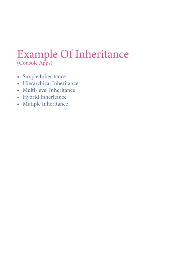 Inheritance | PDF
