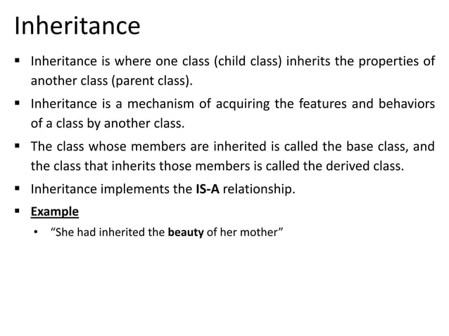 Inheritance | PPTX
