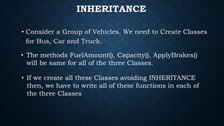 Inheritance and Polymorphism in Oops | PPSX