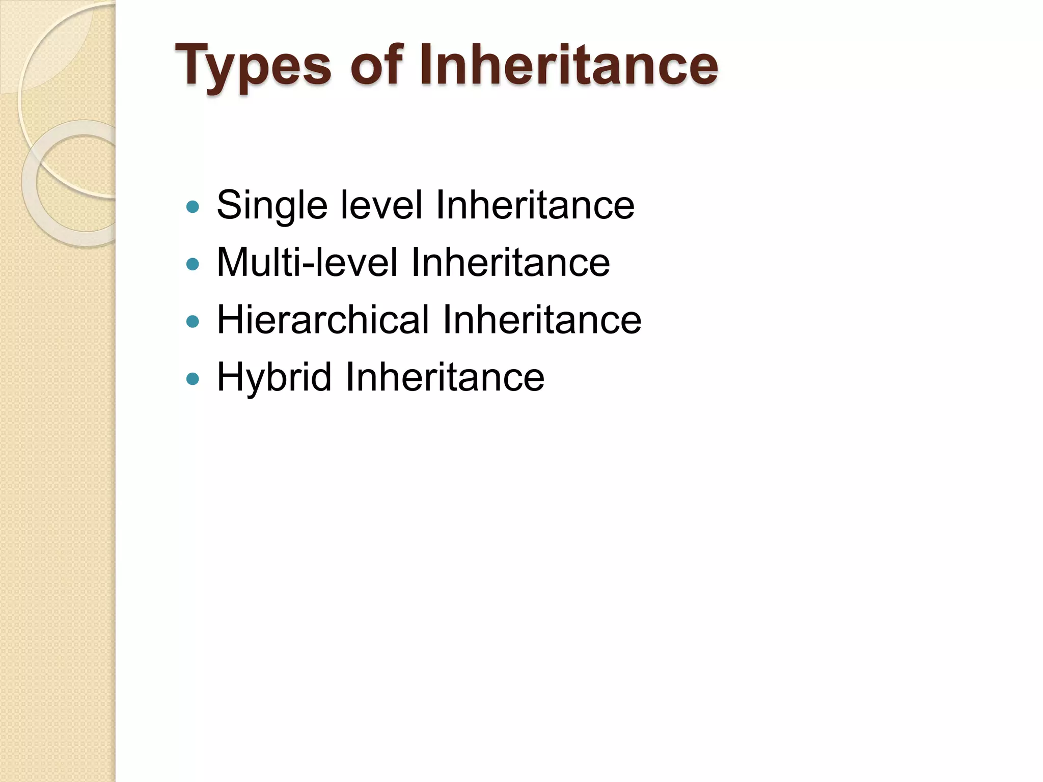 Inheritance In Java | PPTX