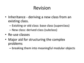 INHERITANCE.pptx | Programming Languages | Computing