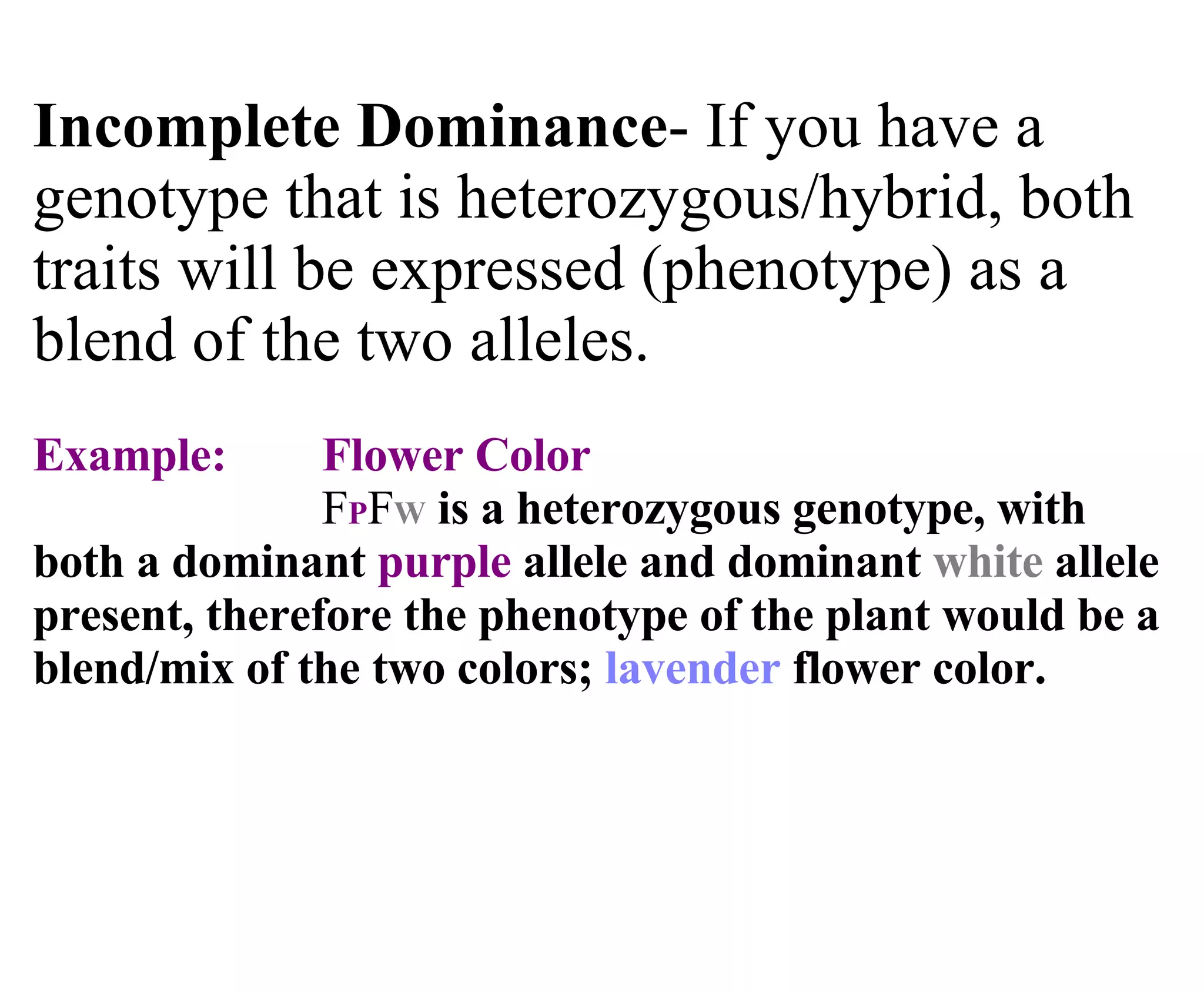 Inheritance Study Guide | PPT