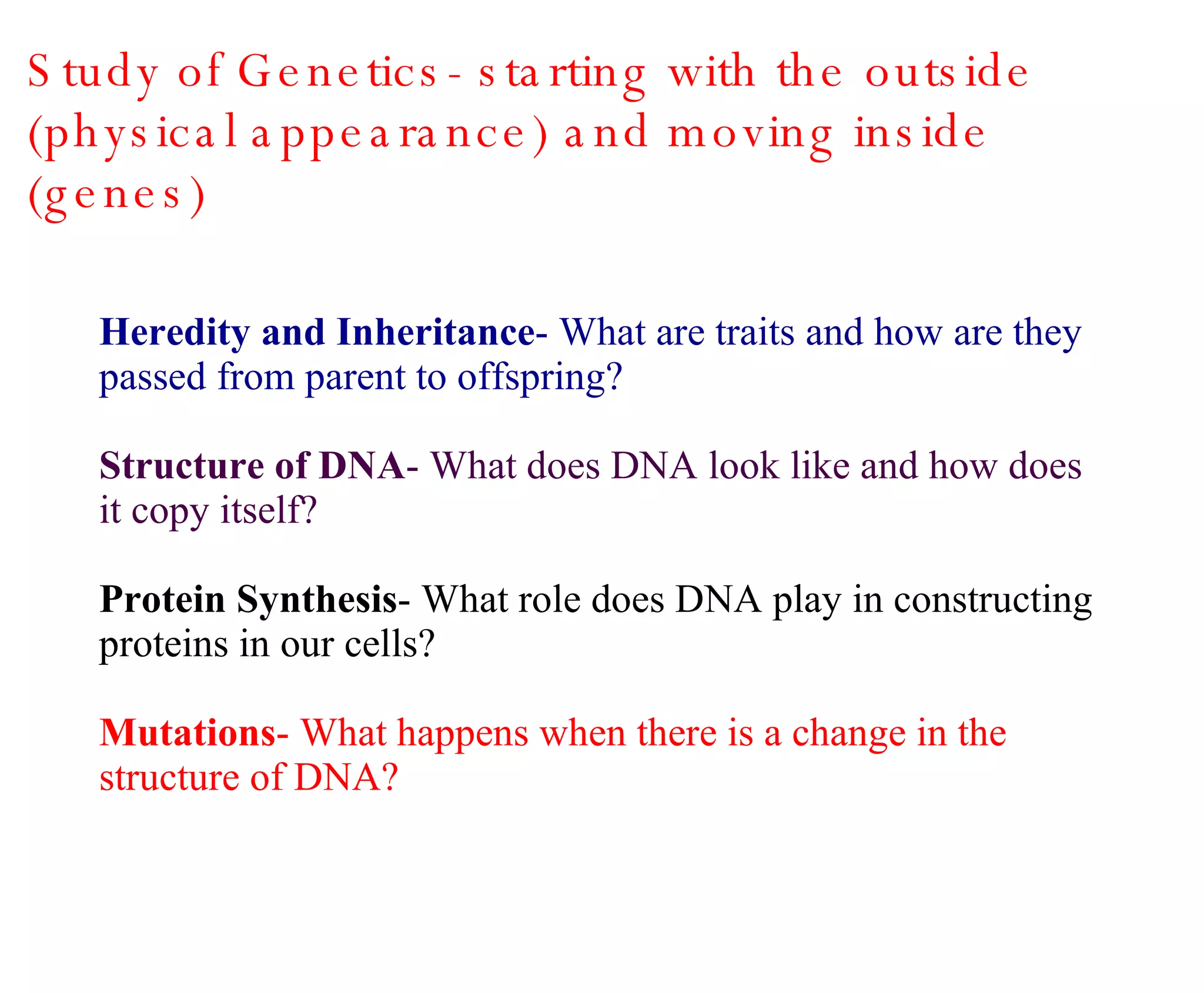 Inheritance Study Guide | PPT