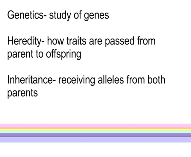 Inheritance Study Guide | PPT