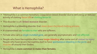 color blindness and haemophilia | PPTX
