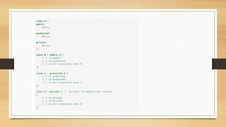 TYPES OF INHERITANCE CONCEPT IN C++.pptx | Programming Languages | Computing