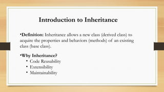 TYPES OF INHERITANCE CONCEPT IN C++.pptx | Programming Languages | Computing