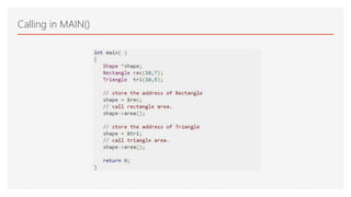 Inheritance, friend function, virtual function, polymorphism | PPTX | Programming Languages ...