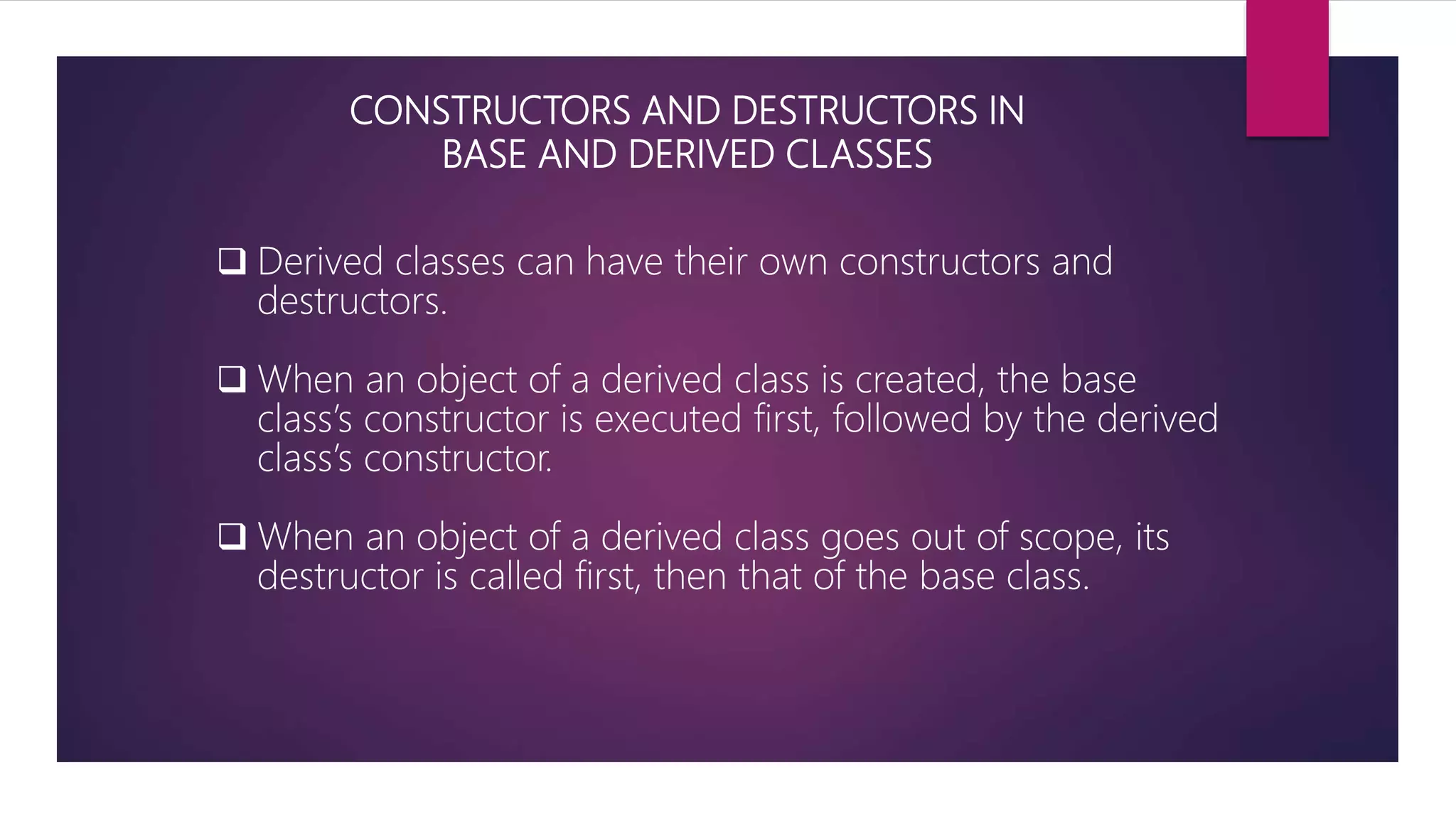 Inheritance in c++ | PPTX