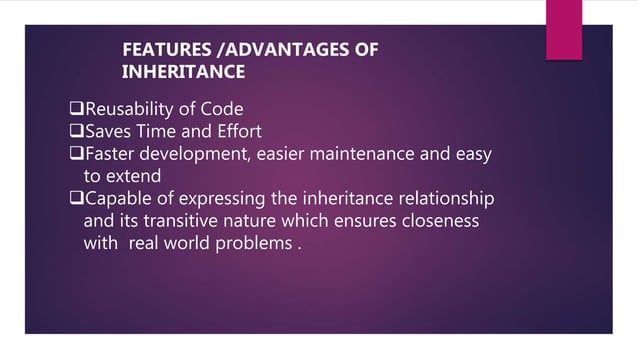 Inheritance in c++ | PPTX