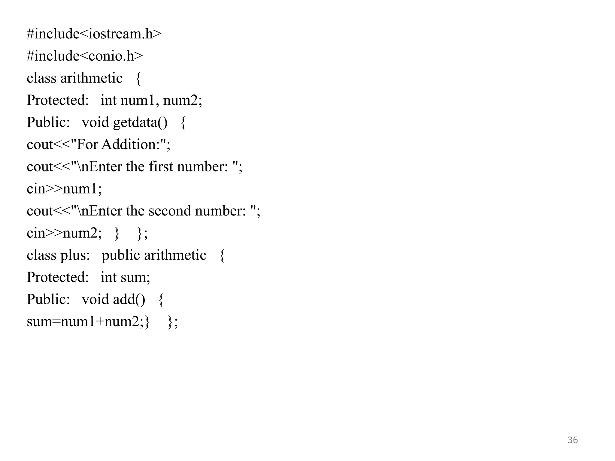 Inheritance in C++ | PPT | Programming Languages | Computing